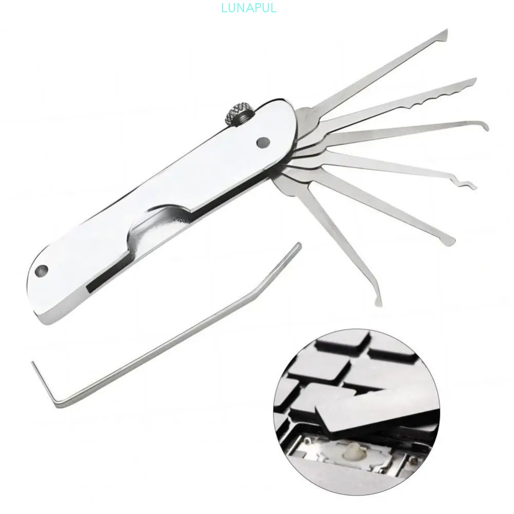 LUNAPUL Lock Picking Set, Compact Rust-resistant Door Open Keys ...