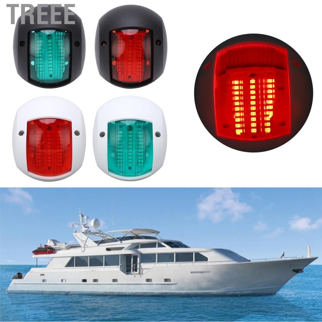 Treee ไฟสัญญาณเรือยอชท์ LED Bulbs DC 12V‑24V ไฟโบว์เรือสีแดงสีเขียว ...