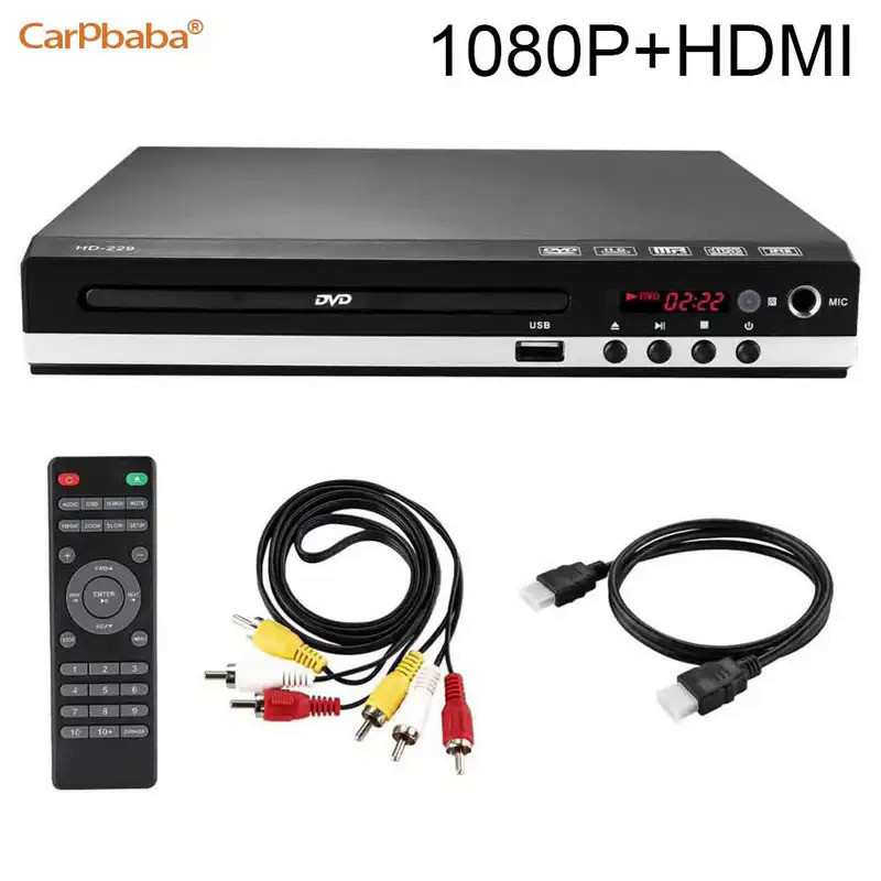 Carpbaba DVD225 Mini DVD Player with HD and RCA Cable 1080P PAL%2FNTSC ...