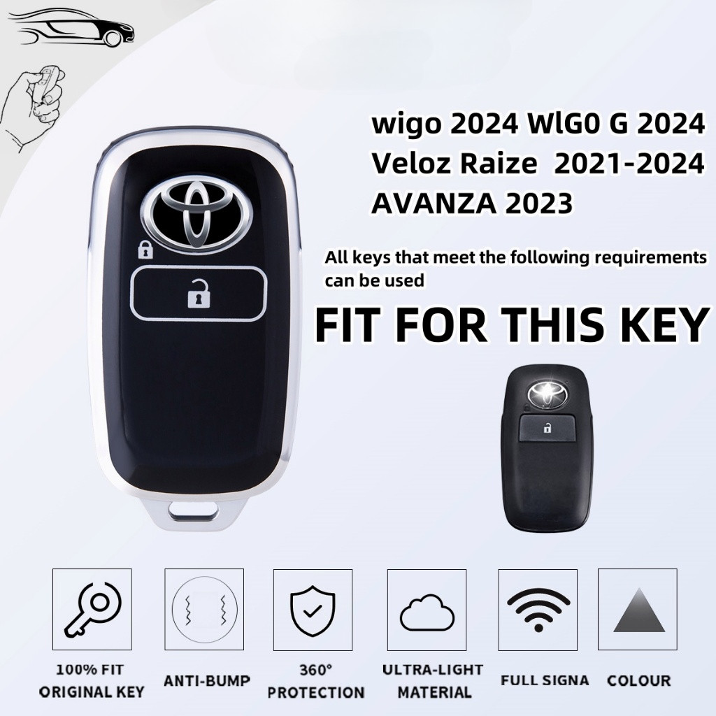 ใหม่ Toyota wigo ฝาครอบกุญแจ Veloz Raize AVANZA 2021-2024 เคสกุญแจ TPU ...