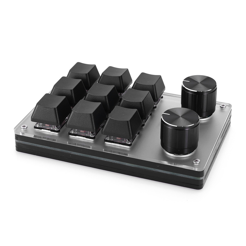Programming Macro Custom Knob Keyboard 9 Key 2 Knob Mechanical Hotswap ...