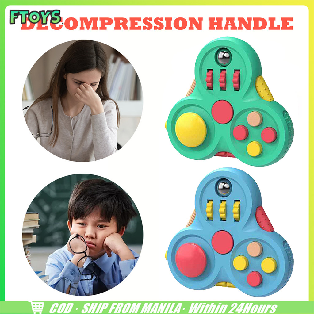 จัดส่งใน24ซม.ของเล่นกดปุ่ม Fidget Pad Spinner เกมปลายนิ้ว ช่วยบรรเทา ...