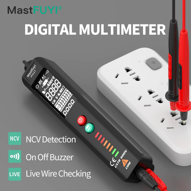 MASTFUYI FY117 Pen Type Digital Multimeter Ohm Frequency Auto ...