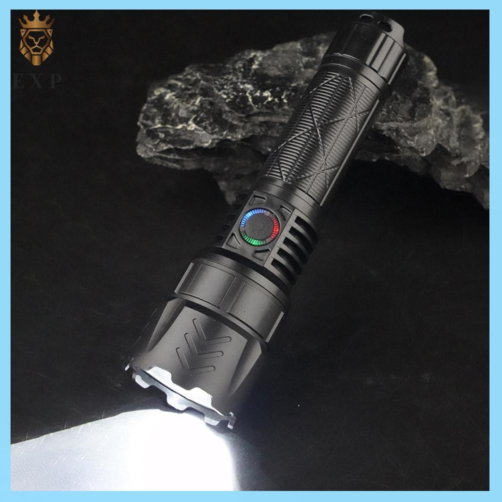 [explosion1.th] ไฟฉาย LED แบบพกพา ไฟฉายแบบชาร์จไฟได้ ไฟทํางานกันน้ํา Zoomable | Shopee Thailand