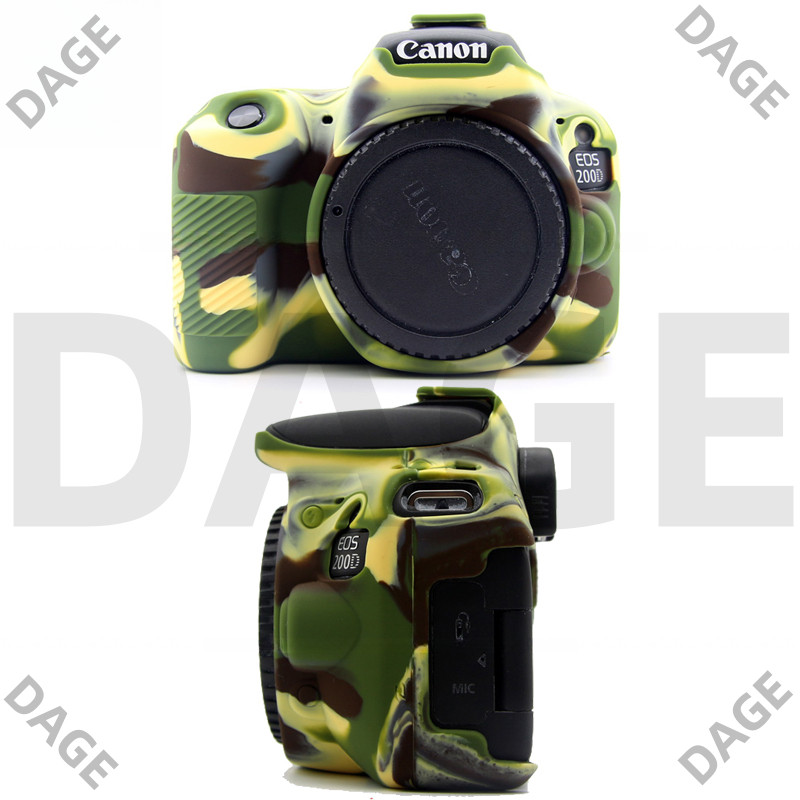 Cod Canon EOS 200DII ยางซิลิโคนกล้องเคสสําหรับ Canon EOS 200D Mark II ...