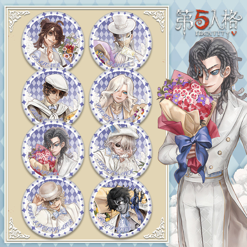 Identity V White Day Badge Game Anime Merch Tinplate Pin เข็มกลัด ...