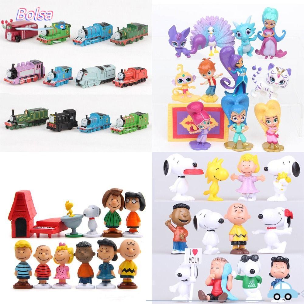 Bolsa 12 ชิ้น/เซ็ต Elf ตุ๊กตาของเล่น, Shimmer Troll สาขา PVC รุ่น, ตัว ...