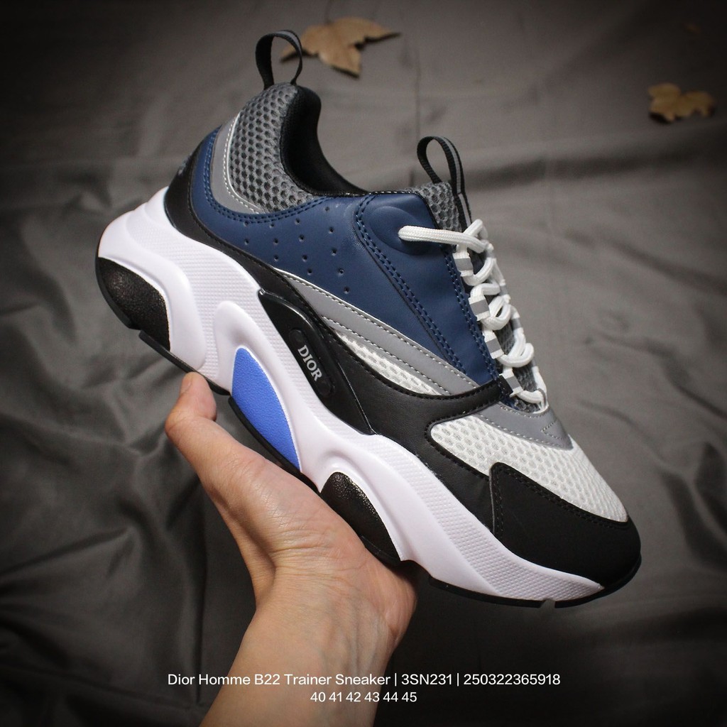 Dior Homme B22 Trainer Sneaker Retro รองเท้าผ้าใบพื้นหนากีฬาลําลอง ...