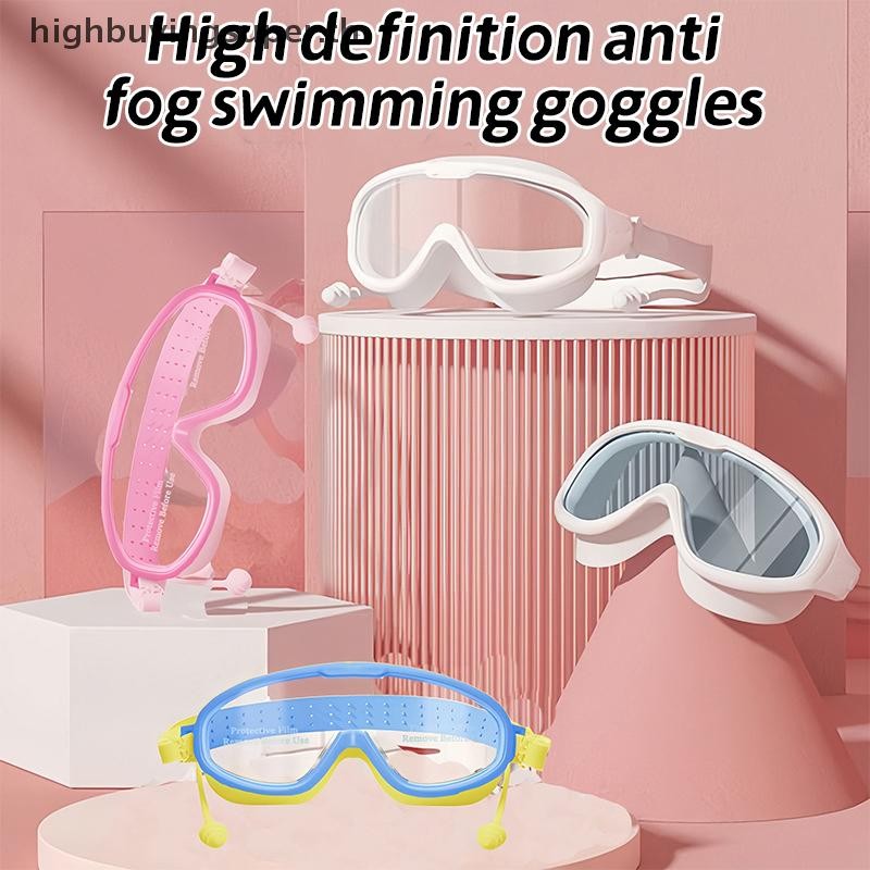 Hrth แว่นตาว่ายน้ํากรอบใหญ่ผู้ใหญ่/เด็กพร้อมที่อุดหูแว่นตาว่ายน้ํา ...