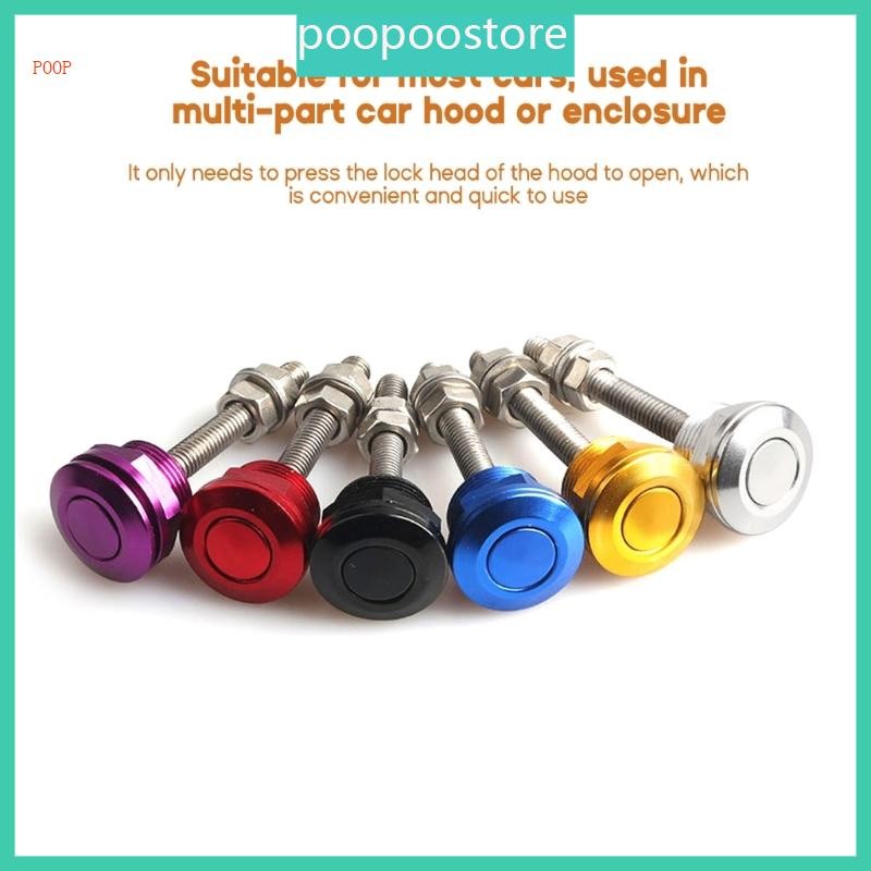 POOP 22mm Quick Release Lock Latch กันชนป้ายทะเบียนล็อคคลิปปุ่มกดทนทาน ...