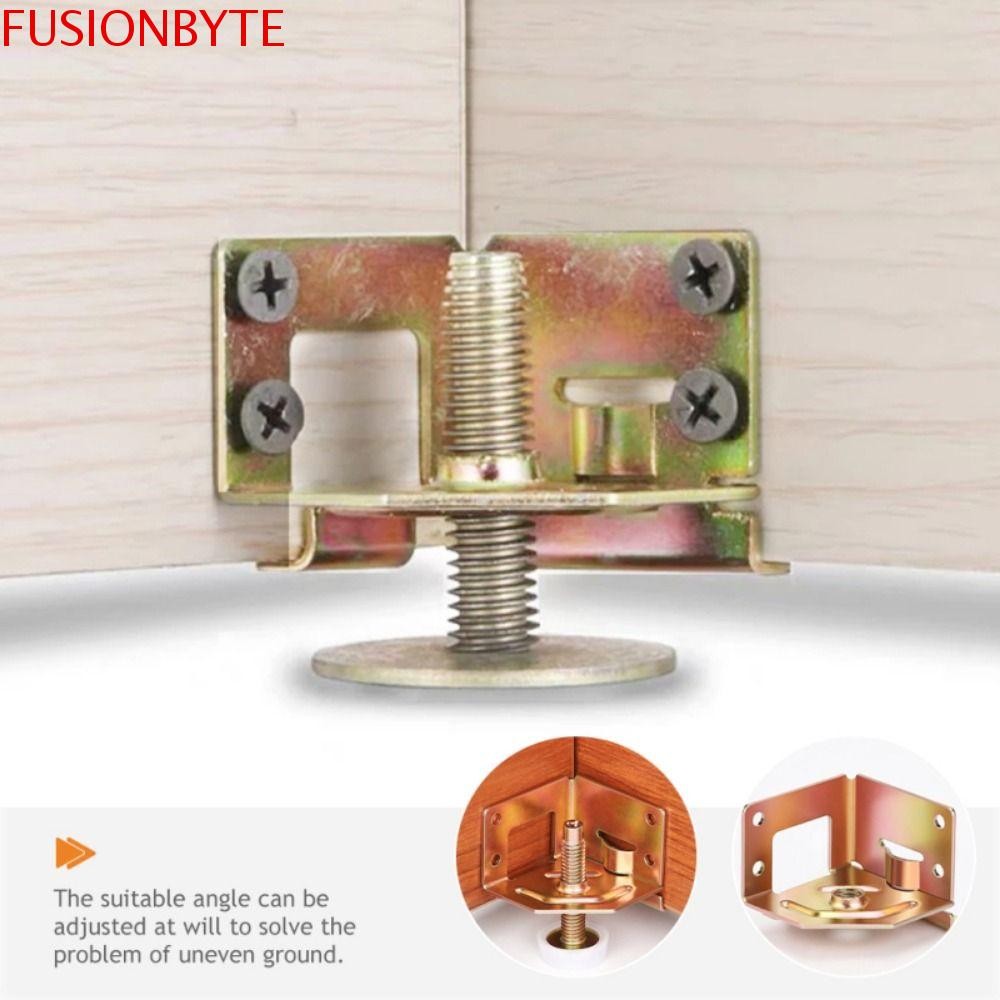 FUSIONBYTE 4 ชิ้นปรับเฟอร์นิเจอร์แผ่นเท้า,เฟอร์นิเจอร์ด้านข้างติดตั้ง Heavy Duty เฟอร์นิเจอร์ขา ...