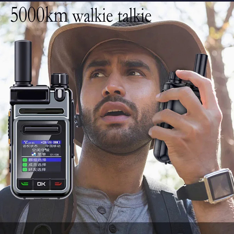 5000km Global-Intercom 5G PoC Internet Two-Way Radio Mini Sim Card ...