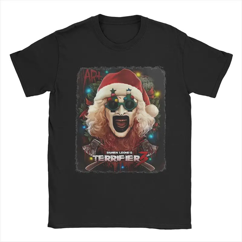2024 terrifier 3 Christmas Santa merch เสื้อยืด unisex Art The Clown ...