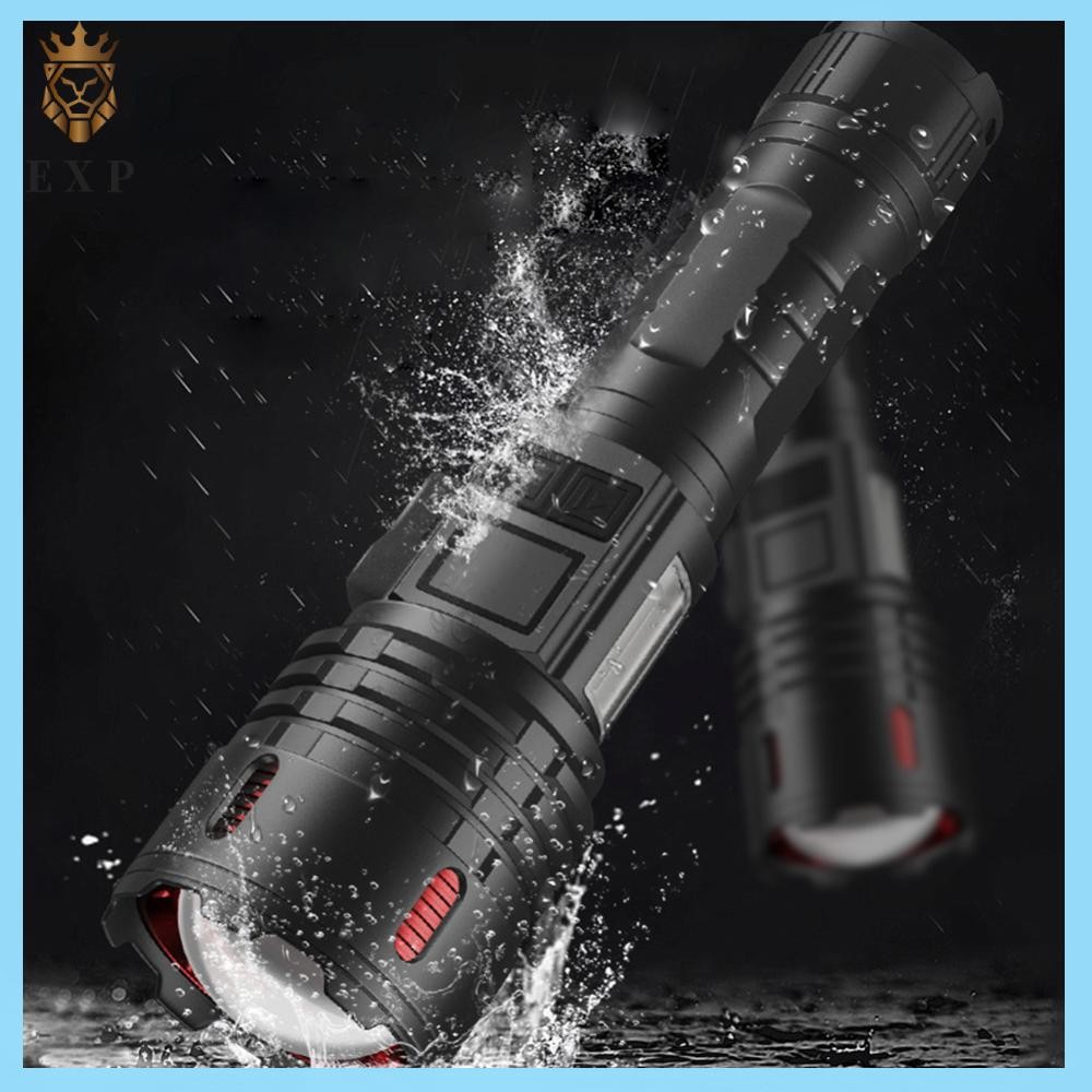 [explosion1.th] ไฟฉาย LED 1000LM ไฟฉายแสดงพลังงานกันน้ําแบบชาร์จไฟได้สําหรับตั้งแคมป์ | Shopee ...