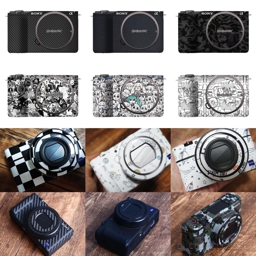 สติกเกอร์ติดกล้องสำหรับ Sony zve1 zv1m2 zve10 zv1รุ่นที่สองฟิล์มคลุมตัวเครื่องทั้งหมด | Shopee ...