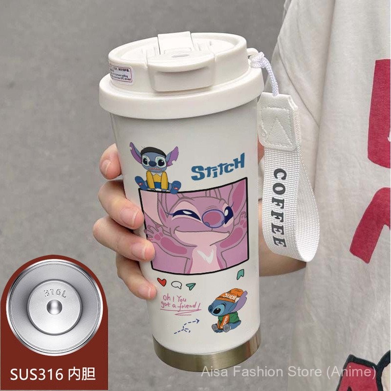 Stizon 1กระติกเซรามิกลายการ์ตูนน่ารักถ้วยกาแฟสแตนเลสคุณภาพสูงถ้วยดื่ม ...