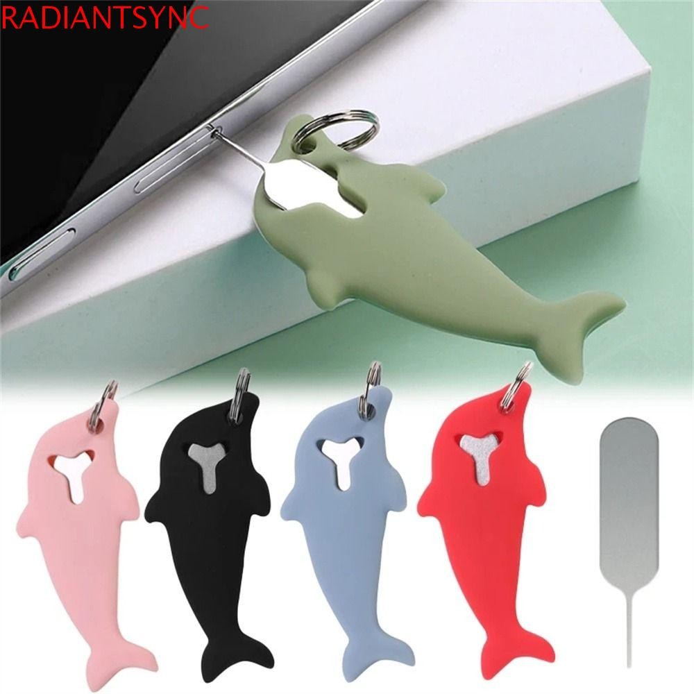 Radiantsync ถาดซิมการ์ด Ejector ถาดโทรศัพท์มือถือเปิด Dolphin Shape 2 In 1 Pin Holder พร้อมกรณี ...
