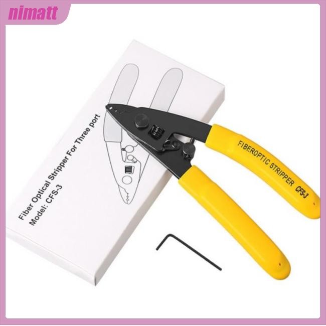 Ni Cfs-3 Fiber Optical Stripper คีม 3 พอร์ตลวด Strippers Ftth Optic Fast Stripping คีมเครื่องมือ ...
