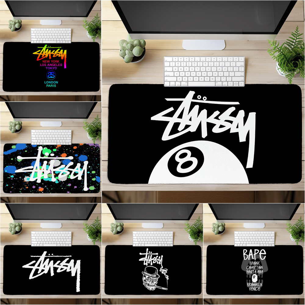 Art Stussy Logo Mouse Pad Art Printing Computer Keyboard Desk Pad ...