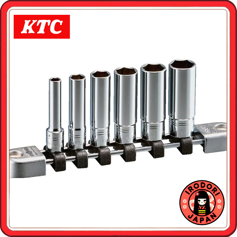 KTC Nepros 6.3SQ Socket Set Collection - Various Configurations and Sizes Including Deep, Semi ...