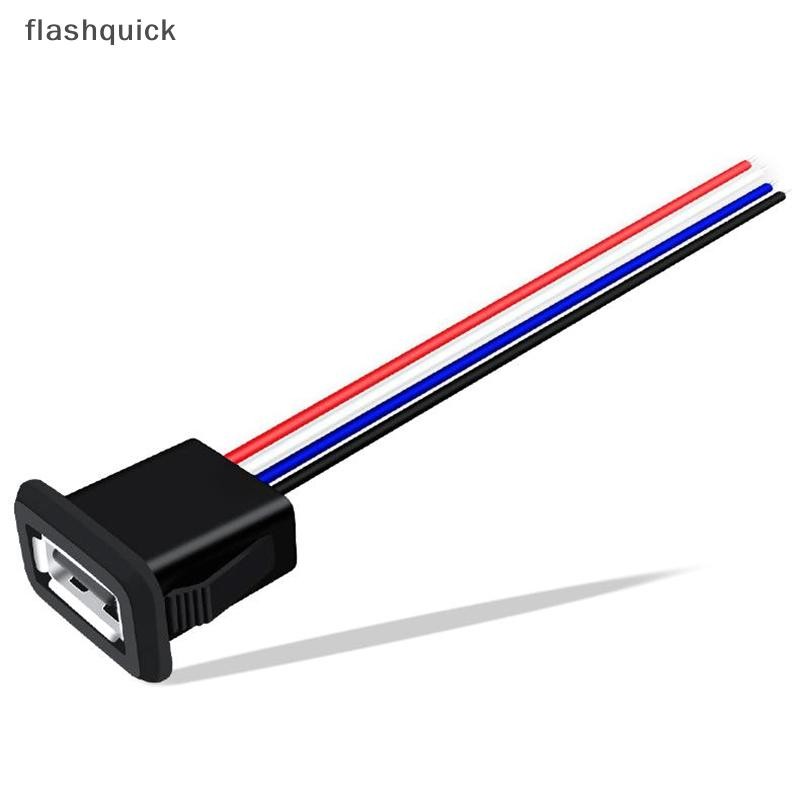 Flashquick USB Type C ขั้วต่อกันน้ํา Type-C พร้อมหัวเข็มขัดการ์ดหญิง 3A High Current Fast ชาร์จ ...