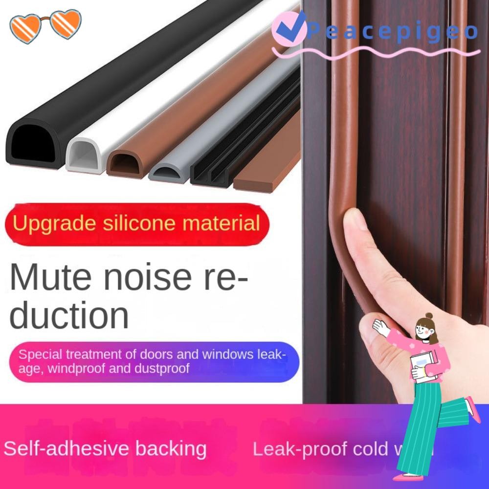 PEACEPIGEO แถบซีลประตู, ยางซิลิโคน 6 เมตร Weatherstrip, กันลมกันเสียง Anti Collision Seal ...
