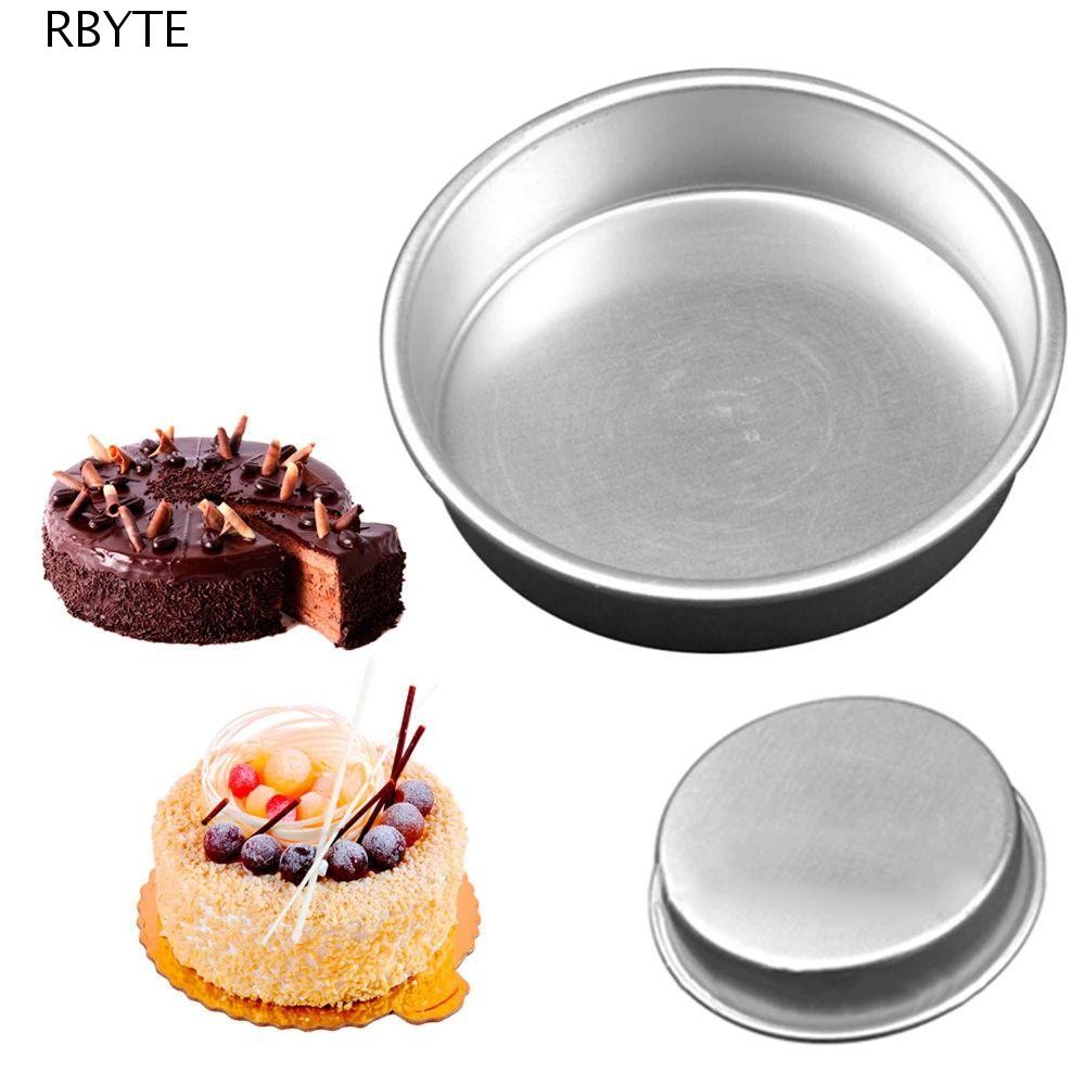 RBYTE แม่พิมพ์เค้กไม่ติดด้านล่างอุปกรณ์ครัวกระทะกลมแม่พิมพ์พุดดิ้งเค้กกระทะ | Shopee Thailand