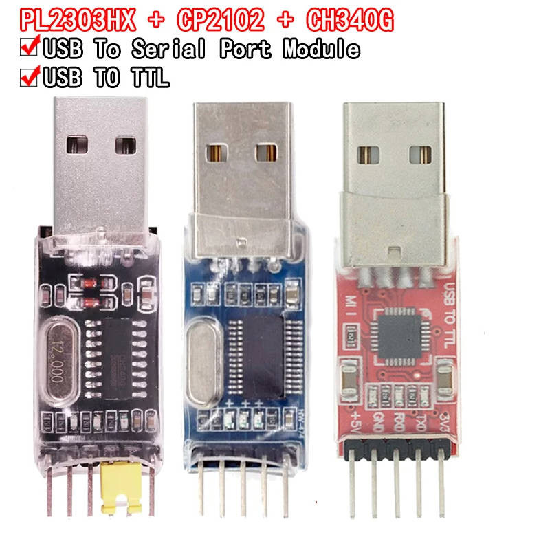 PL2303HX CP2102 CH340G USB to TTL สําหรับ arduino PL2303 CP2102 5PIN USB ถึง UART TTL โมดูล ...