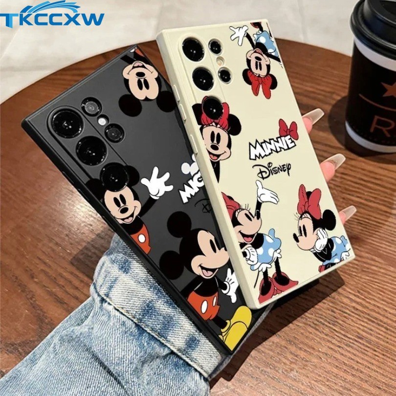 การ์ตูนเต้นรํา Mickey Minnie สําหรับ Samsung Galaxy S25 Plus S25 Ultra ...