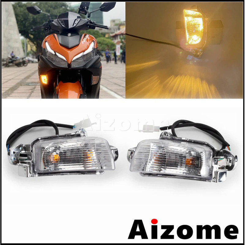 Mo Motorcycle 12V 10W Front Turn Signal LED Lights For Yamaha NVX155 ...