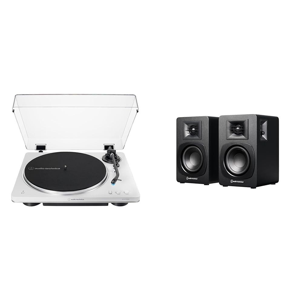 Set Purchase: Audio-Technica Record Player AT-LP70XBT WS & Audio ...