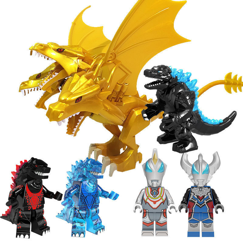 Awfc ใช้งานร่วมกับ Lego Godzilla Monster King Ghidorah Ultraman ประกอบ ...