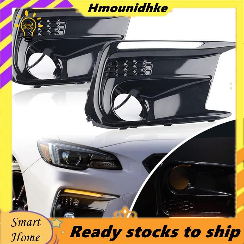 สำหรับ Subaru WRX STI 2018-2021 ไฟวิ่งกลางวัน LED พร้อมกรอบไฟตัดหมอก ...