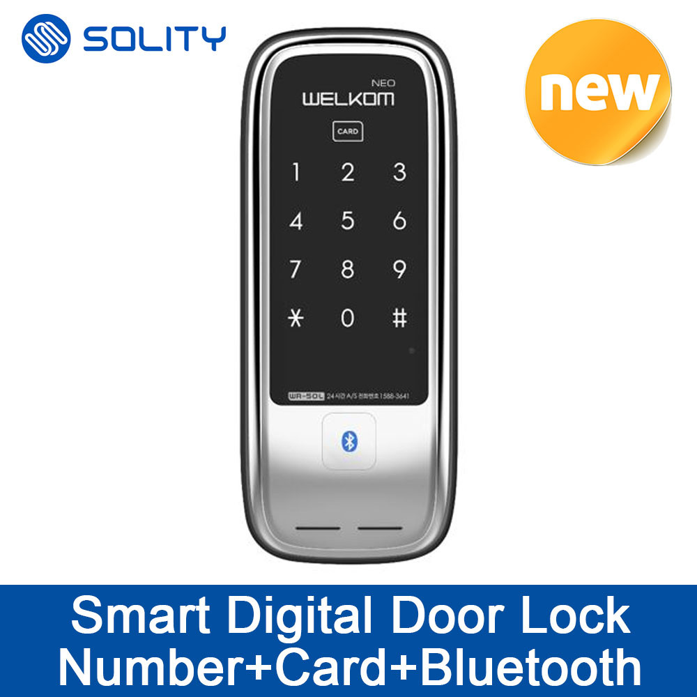 SOLITY WELKOM WR-50L Smart Digital Door Lock Number Card Bluetooth ...