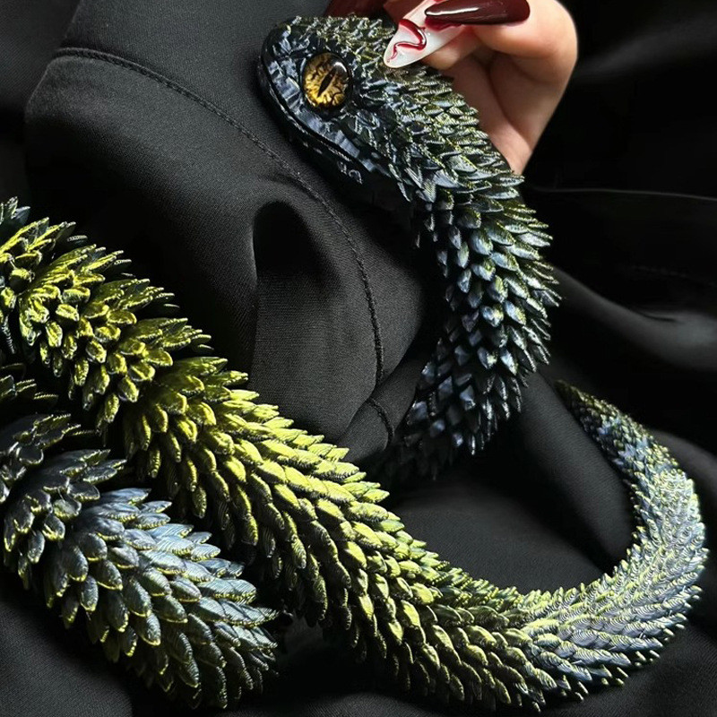 3d พิมพ์งูเครื่องประดับ 3d พิมพ์โต๊ะงูจําลองรุ่น Viper Craft เดสก์ท็อป ...