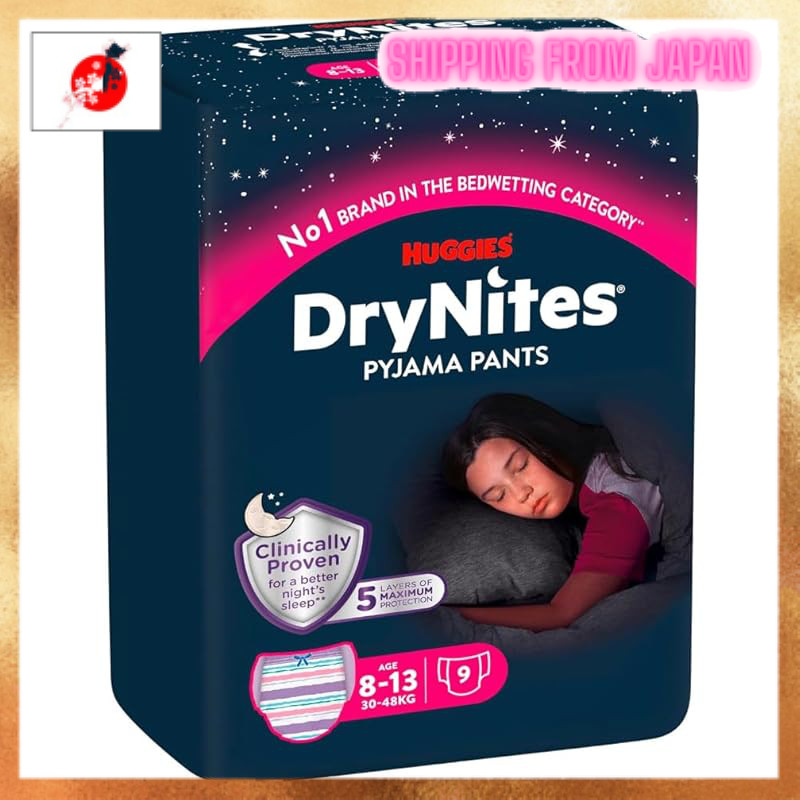DryNites Bedwetting Pants for Girls, Ages 8-15, Weighing 27-57 kg, 9 ...