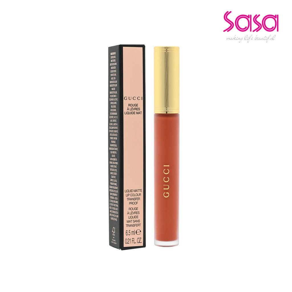 Gucci Liquid Lipstick 505 Janet Rust (6.5ml)*Expiry on 4/2026 | Shopee ...