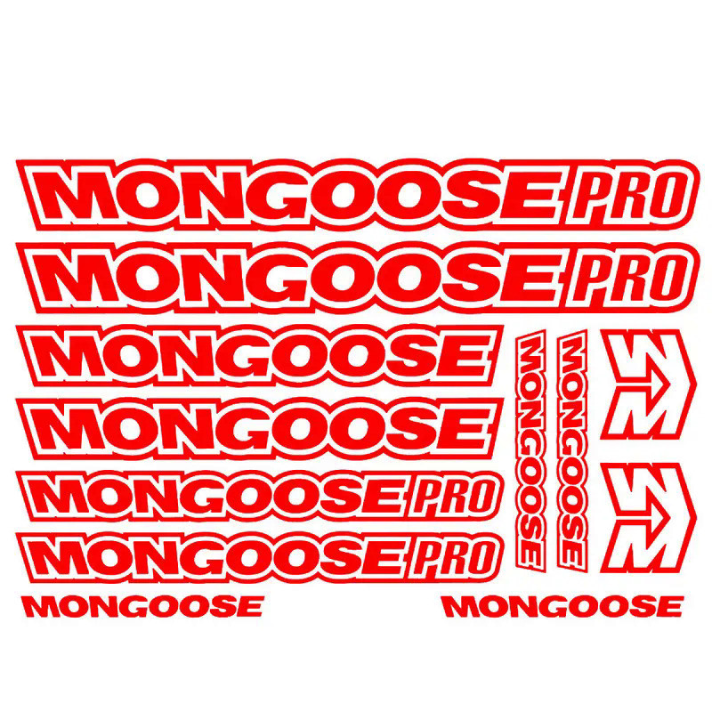 12pcs for MONGOOSE PRO Vinyl Decals Stickers bike frame | Shopee Thailand