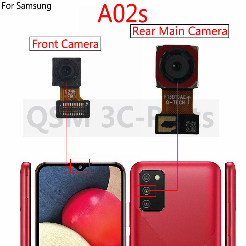 เปลี่ยนกล้องด้านหน้าด้านหลังสําหรับ Samsung Galaxy A02s SM-A025F A025M ...