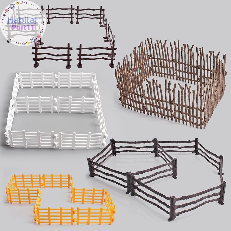 HabitatPort DIY ของเล่นเด็กจําลองสัตว์ฟาร์มรั้วสัตว์ปีกรุ่น Pasture Zoo ...