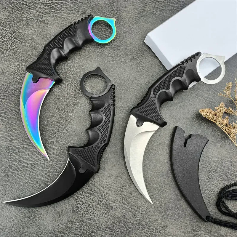 CSGO Counter Strike Claw Fixed Blade Knife 5Cr13Mov Steel ABS Handle ...