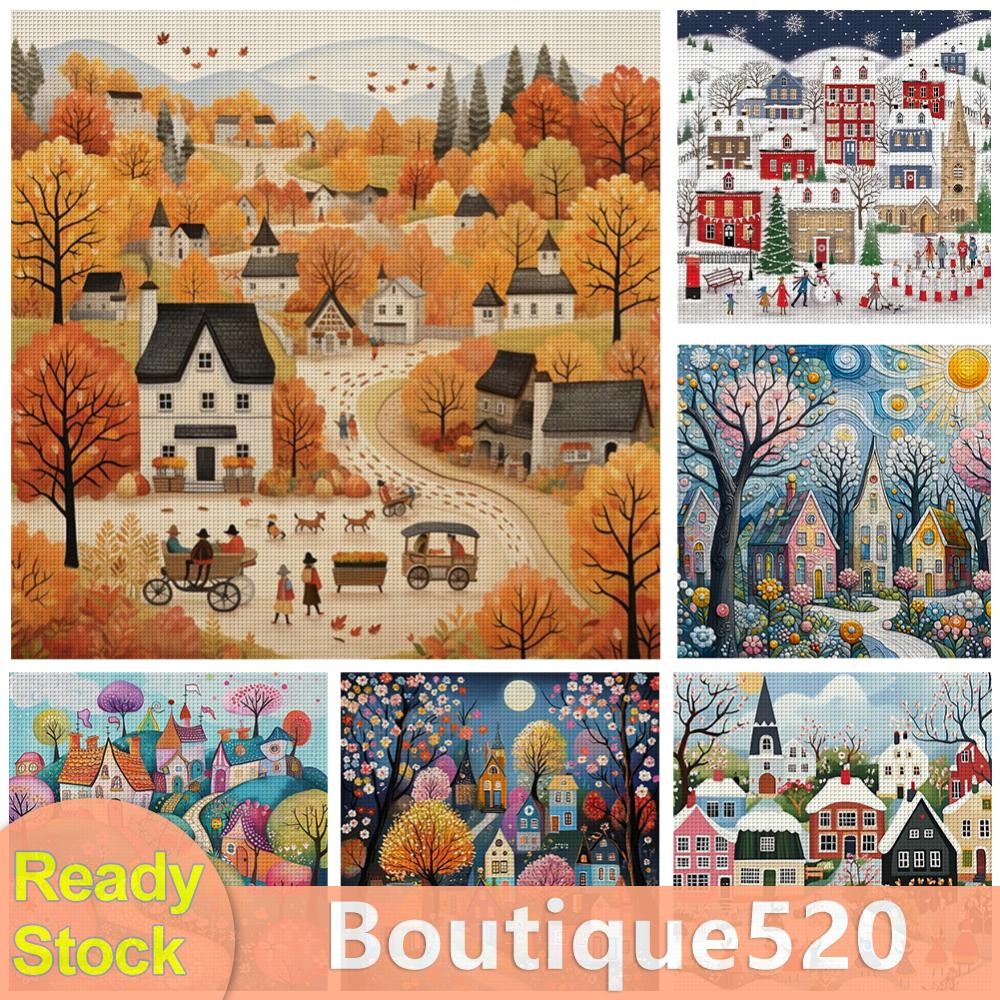 ด้ายผ้าฝ้าย Eco ปักเต็ม 11CT ชุดปักครอสติสสัตว์ 40x50 ซม. [boutique520.th] | Shopee Thailand