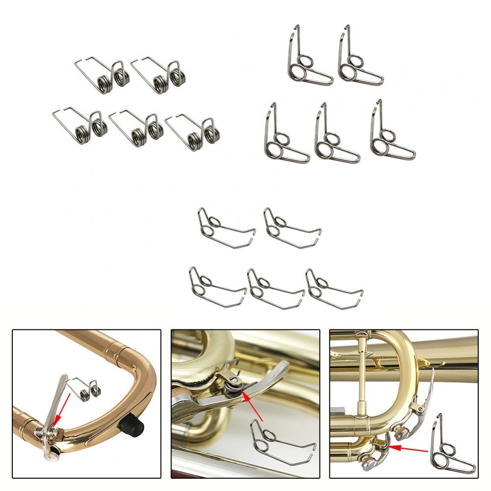 Reliable Iron Water Key Springs for Trumpet Trombone Alto Horn Set of 5 ...
