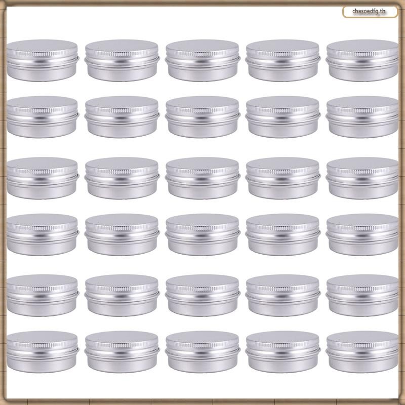 [BP] 30 แพ็ค Screw Top Lip Balm Tins คอนเทนเนอร์ฝาปิด (1 ออนซ์ ...