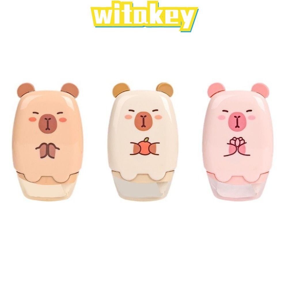 เทปลบคําผิด WITAKEY, เทปเคลือบ Capybara 12m, แบบพกพา Smooth ความจุขนาดใหญ่ Multicolor Student ...