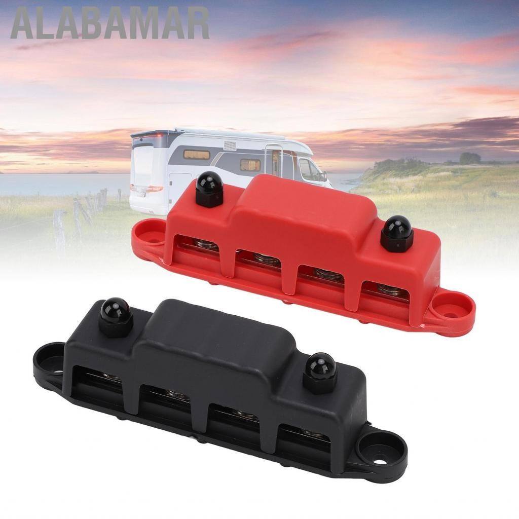 ALABAMAR DC Busbar Distribution Block 250A RV Terminal Block Black Red ...