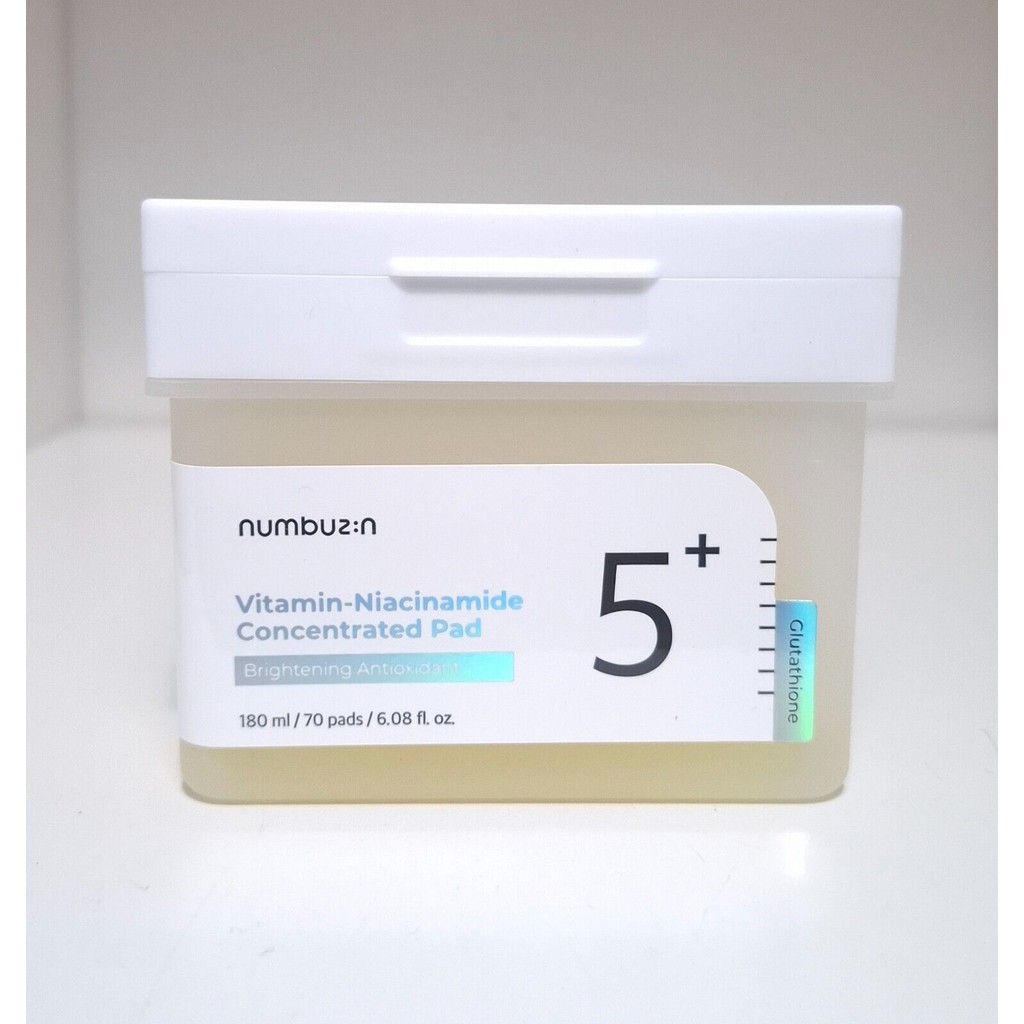 numbuzin No.5+ Vitamin-Niacinamide Concentrated Pad 180ml (70Pads) | Shopee Thailand