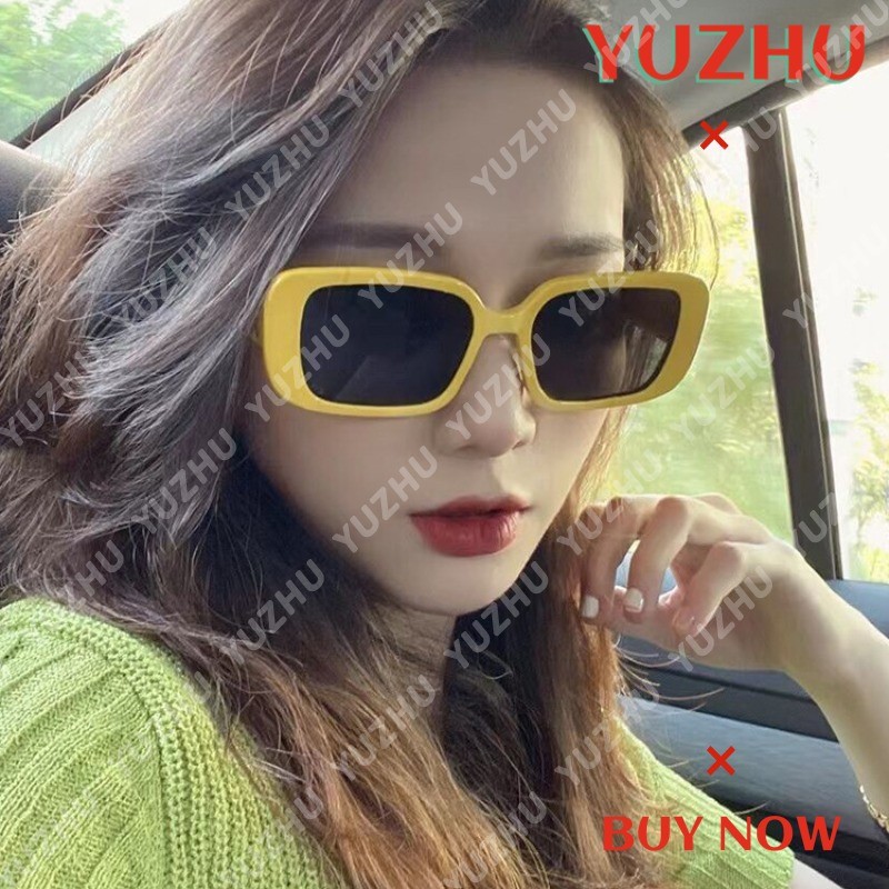 (YUZHU)ใหม่สไตล์เกาหลีแฟชั่นกรอบเล็กสแควร์หวานเย็นแว่นกันแดดระดับไฮเอน ...
