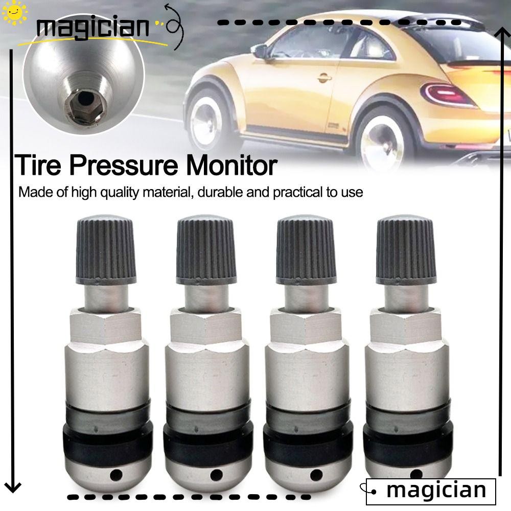 MAG 4 ชิ้น Tyre สําหรับ Volkswagen Sensor วาล์วขายร้อน TPMS วาล์ว ...