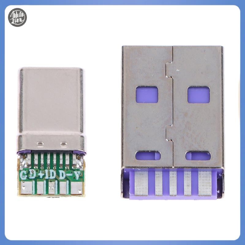 WL| DIY OTG Data Charge Kit 1 ชุด Fast Charge Type-C USB 65W 6.5A ชาย ...
